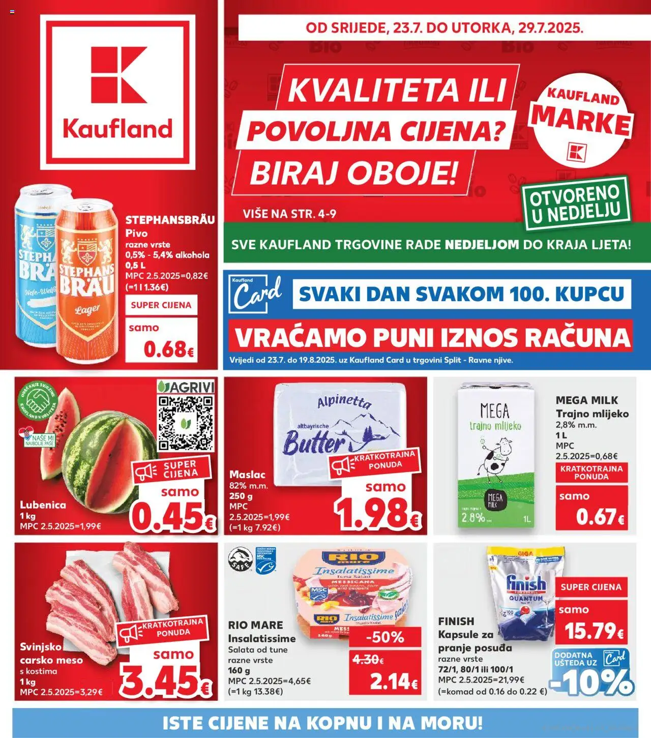 Akciós újság Kaufland HR 2025.07.23.-tól/től - Katalógus