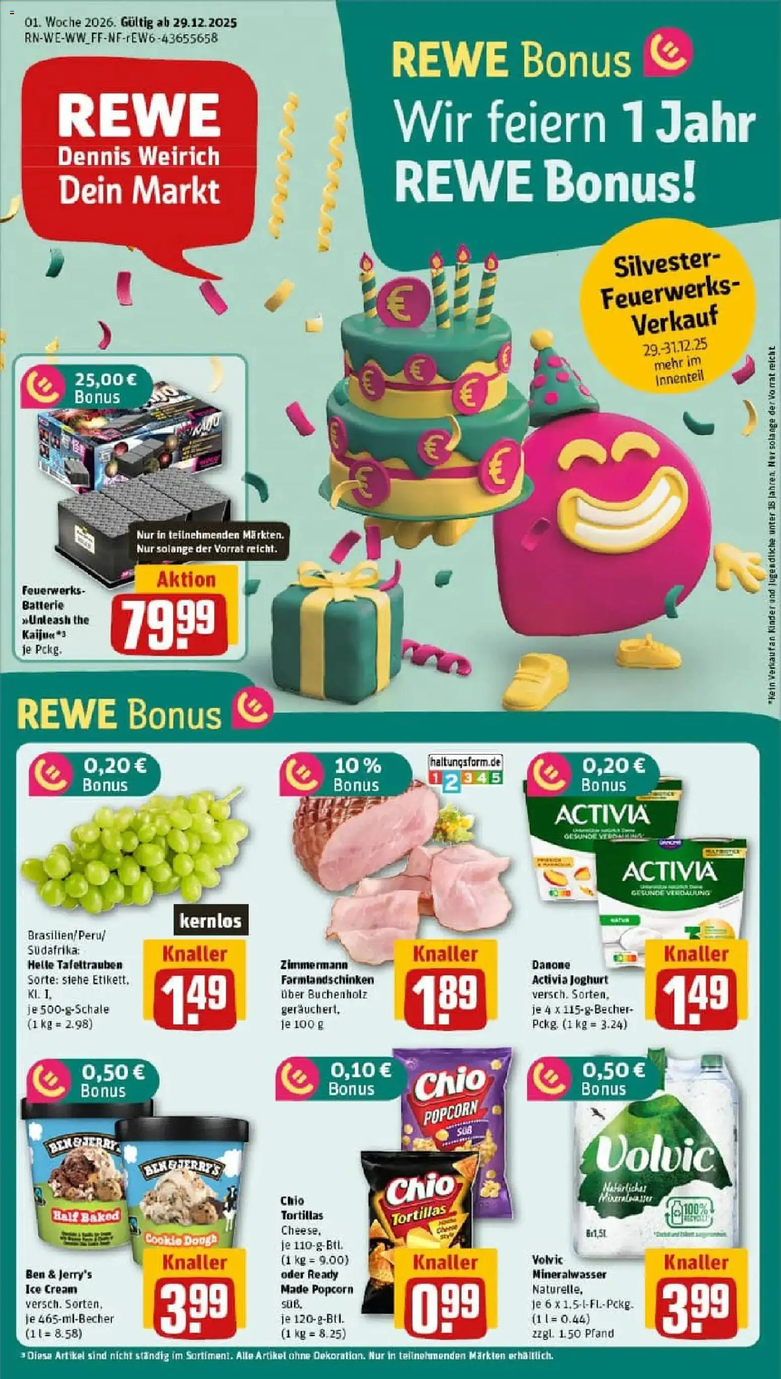REWE Prospekt ab 29.12.2025 nächste Woche - Prospekt Straßenhaus