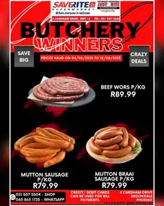 Saverite specials August 2025 > Catalogue