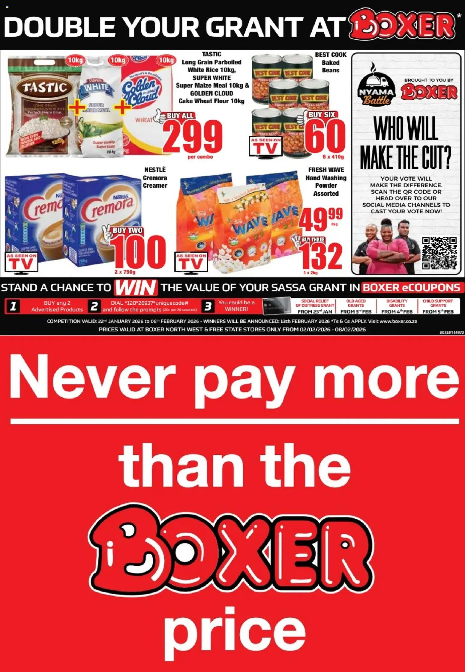 Boxer Free State, North West - Weekly Specials from 02/02 - 08/02/2026