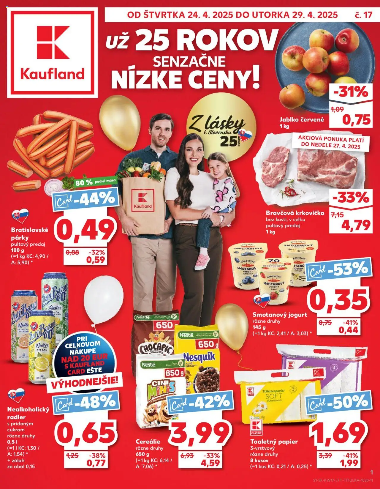Akciós újság Kaufland SK 2025.05.01.-tól/től - Katalógus