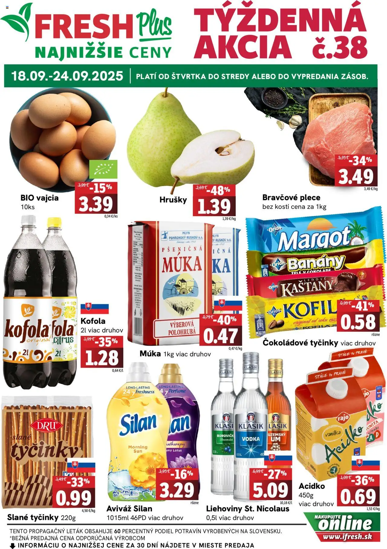 Fresh Leták od 18.09.2025 > Potraviny online