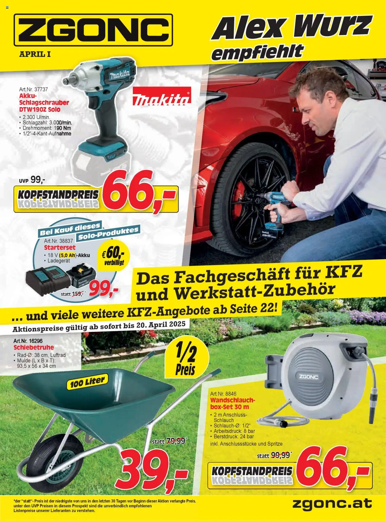 ZGONC Flugblatt 2025 || Aktuelle Prospekte April