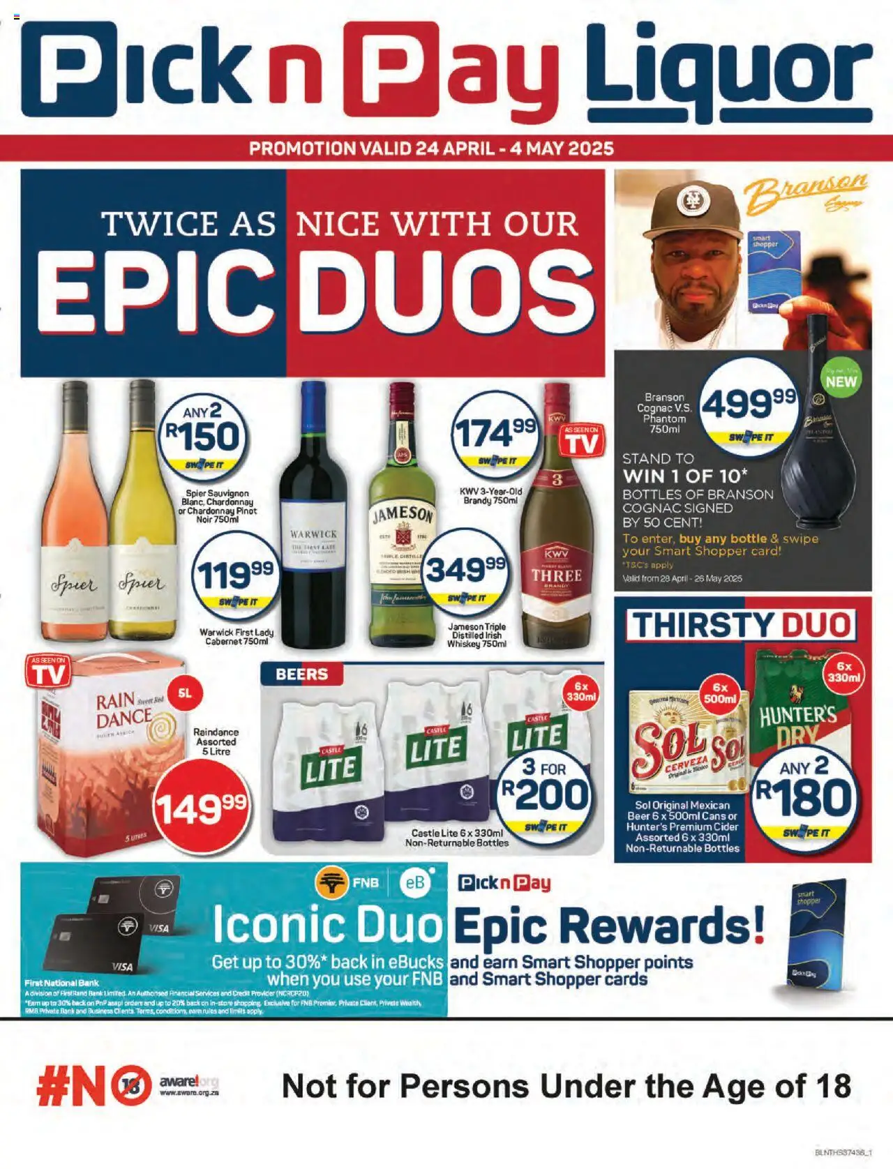 Pick n Pay KwaZulu-Natal - Liquor Specials from 24/04 - 04/05/2025