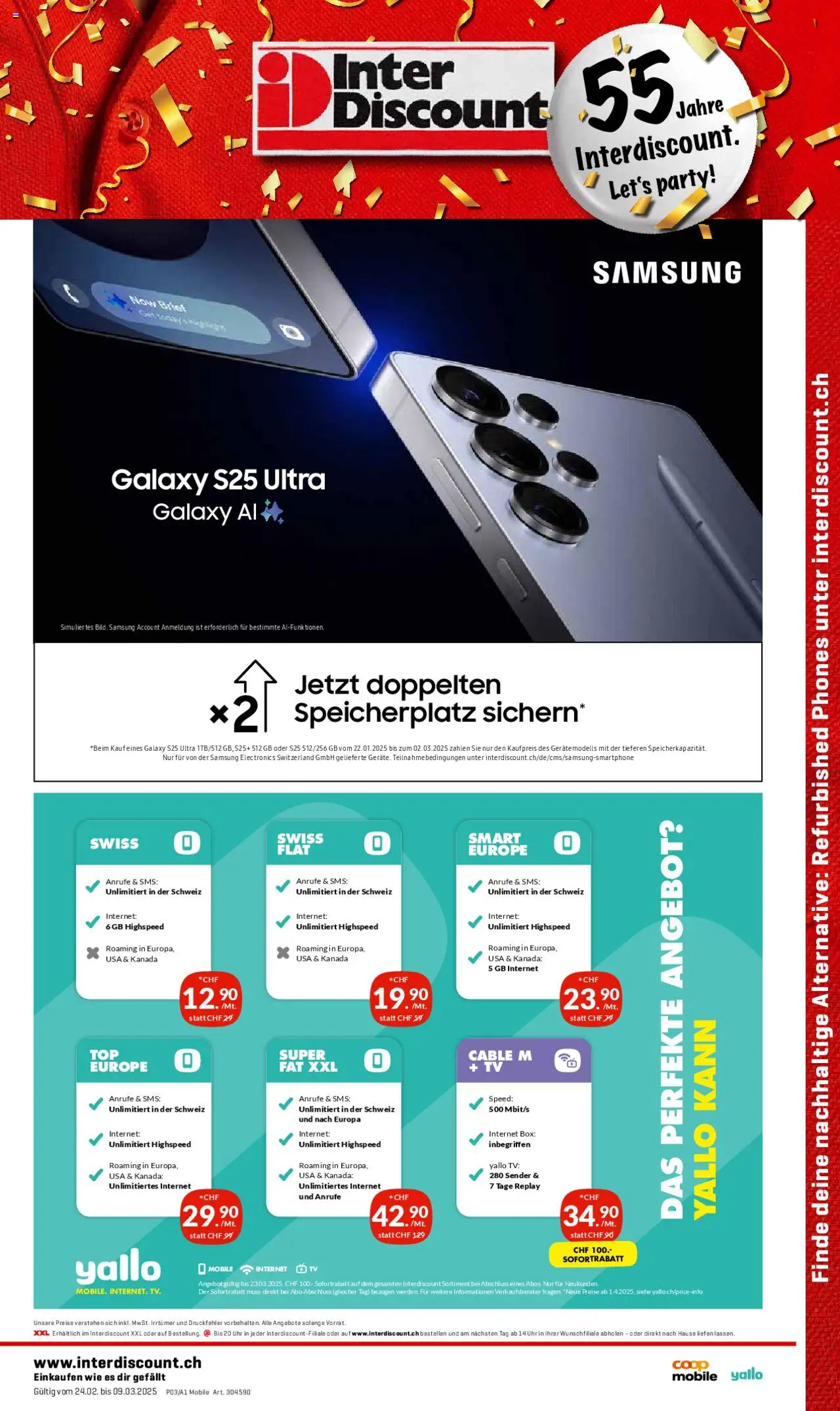 Interdiscount Mobile Prospekt ab 24.02.2025 > Angebote