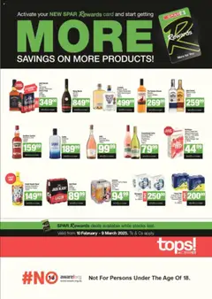 Tops at Spar specials February 2025 > Catalogue