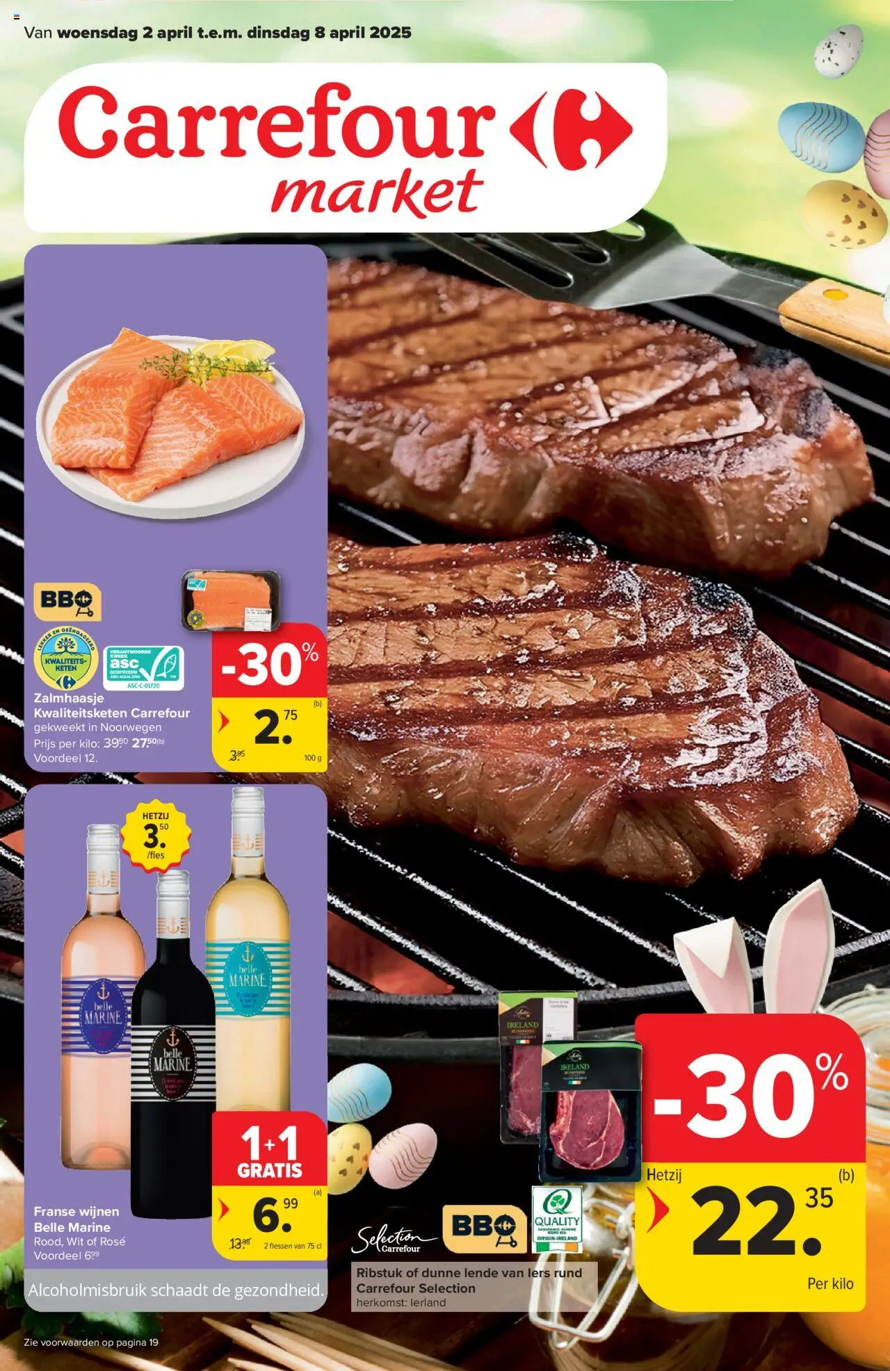 Carrefour market folder 02/04/2025 semaine prochaine >> Belgique