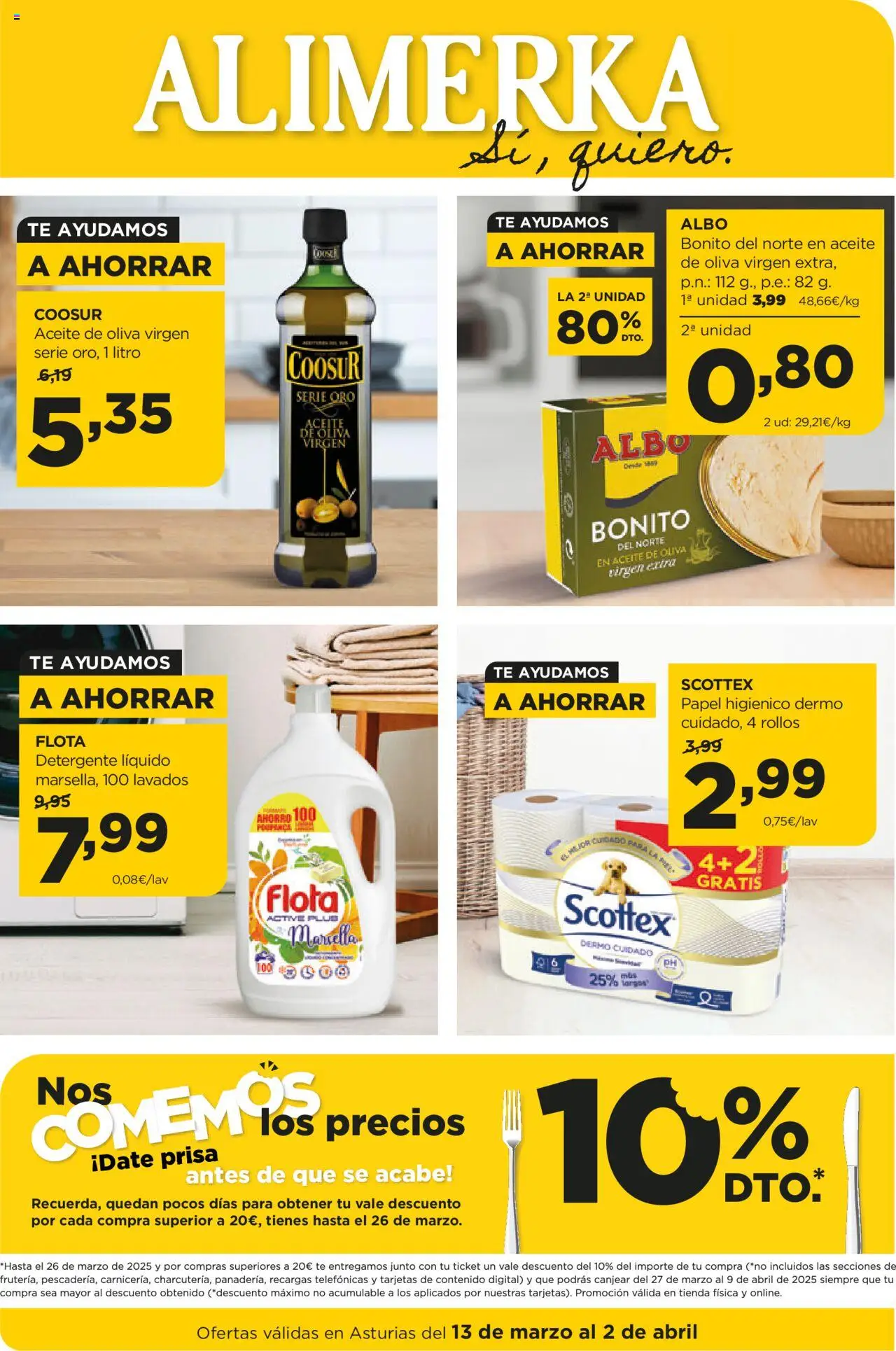 Alimerka Ofertas Asturias >> 13/03 - 02/04/2025
