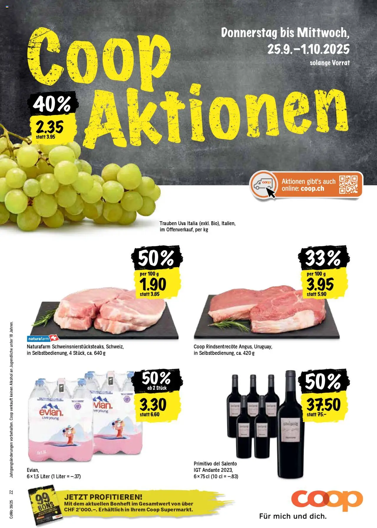Coop Aktionen (25.09.2025) > Nächste woche
