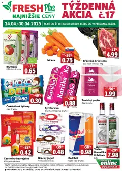 FRESH leták od 24.04.2025 > Potraviny > Nová týždenná akcia