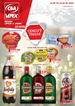 CBA Verex leták od 03.04.2025 - Aktuálny leták online
