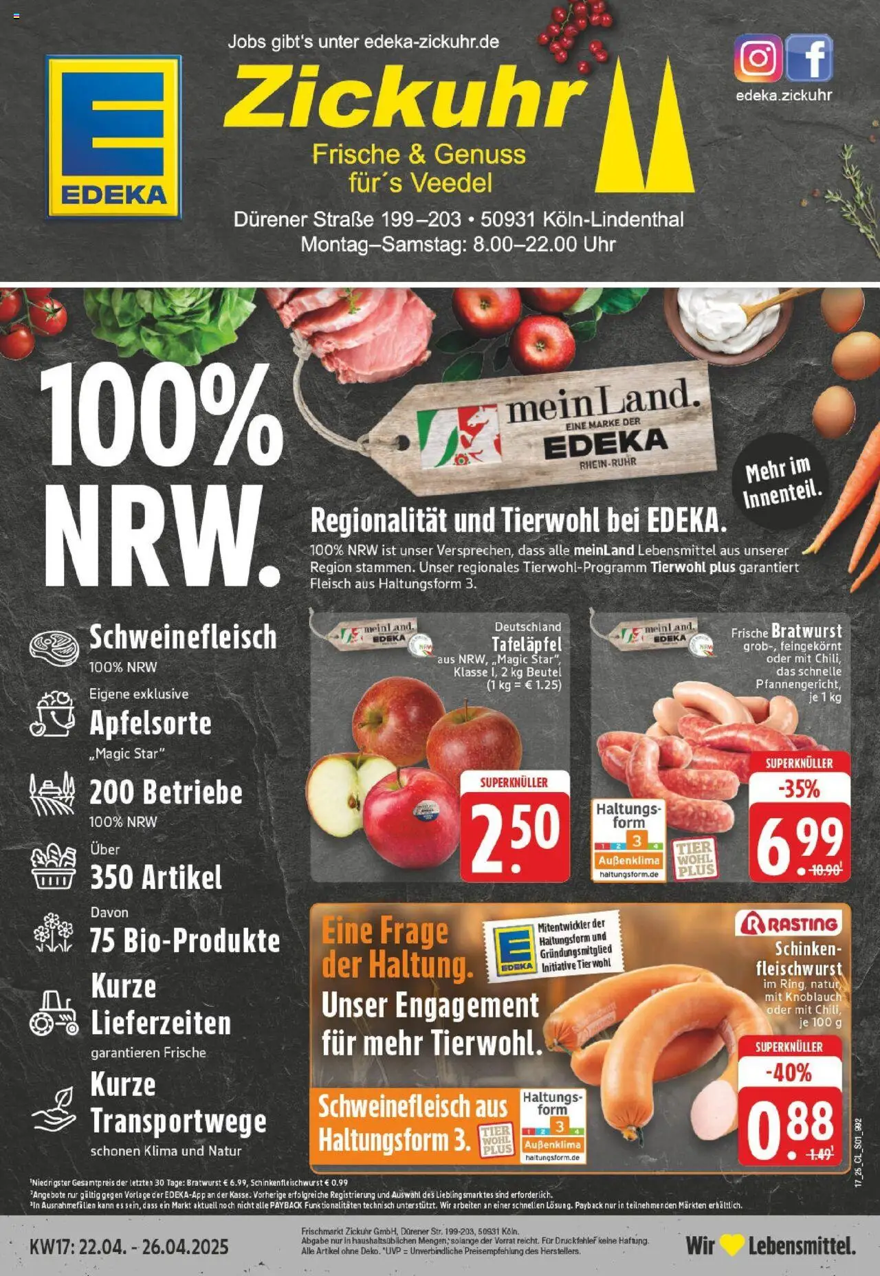 EDEKA Prospekt ab 20.04.2025 - EDEKA: Wochenangebote Online