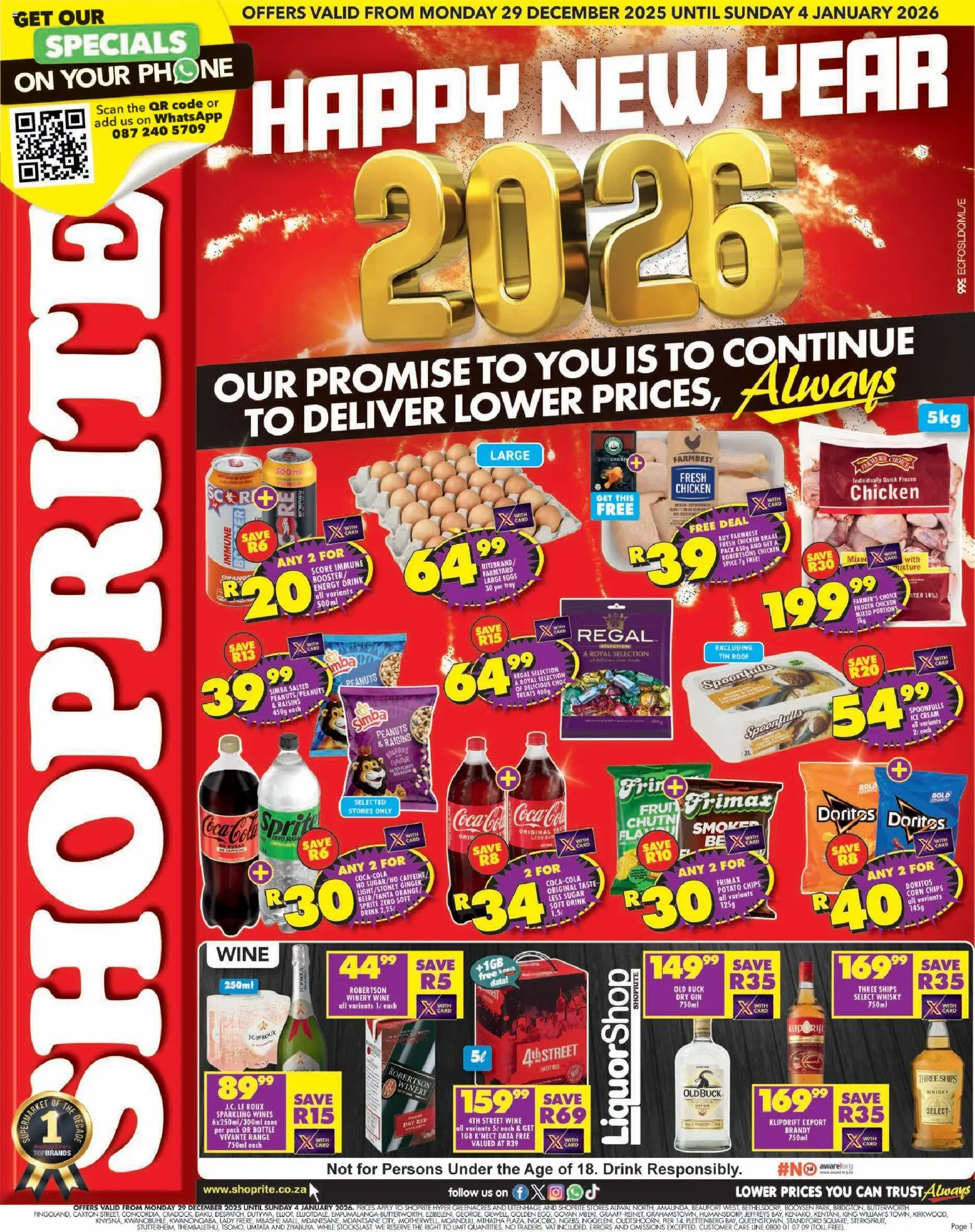 Shoprite Eastern Cape - Shoprite New Year's 29/12/2025 - 04/01/2026/2025