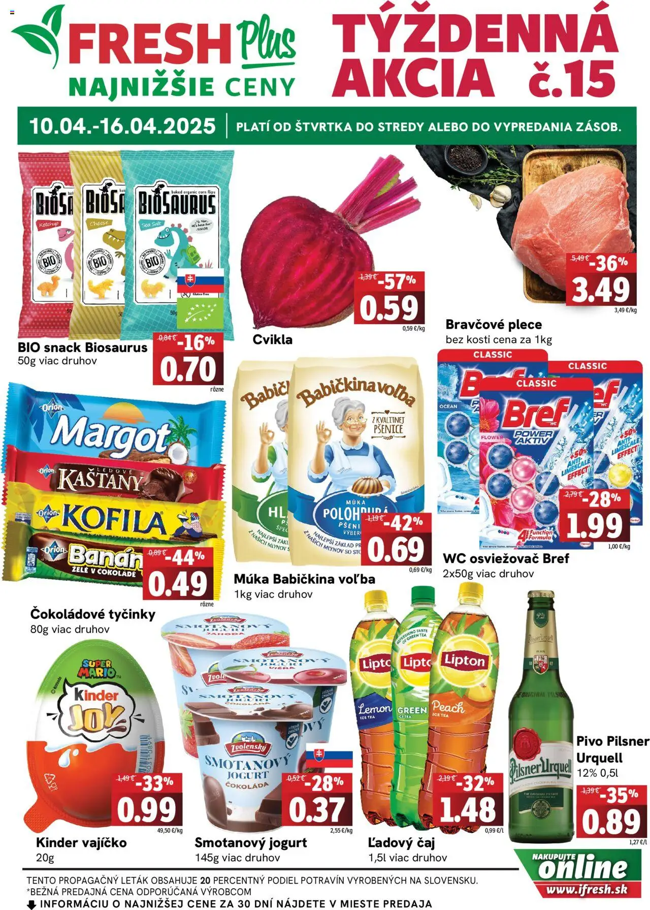 FRESH leták od 17.04.2025 > Potraviny > Nová týždenná akcia