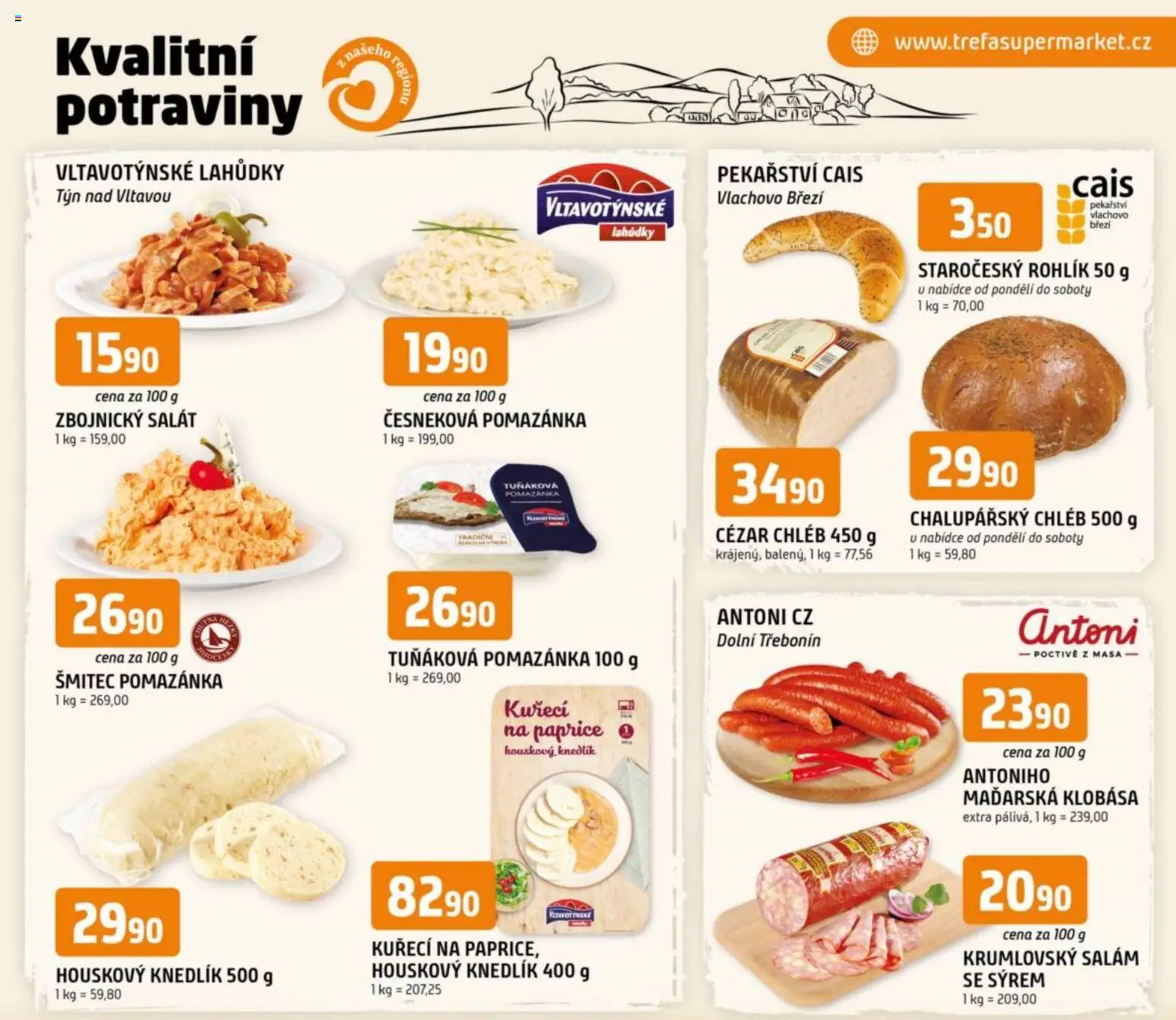 Trefa Leták - Kvalitní potraviny z našeho regionu (07.01.2026 - 13.01.2026)